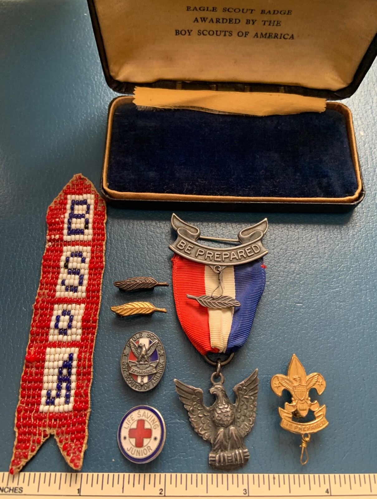 VTG Circa 1940 EAGLE SCOUT Boy Scouts of America MEDAL PINS PALMS ...
