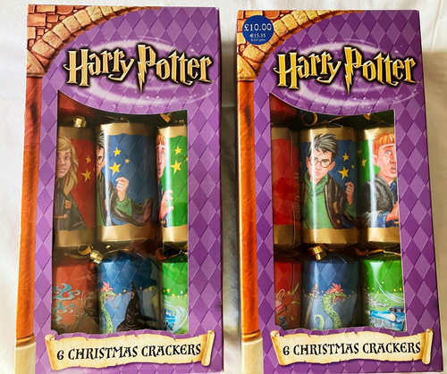 Harry Potter Christmas Crackers w Badges * RARE * VINTAGE Sealed Box of ...