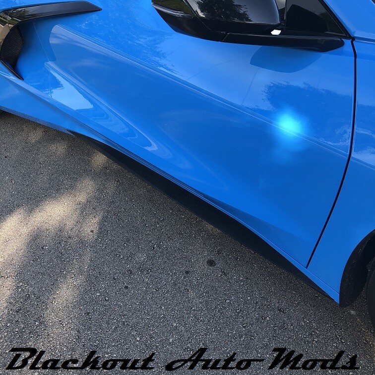 2020 C8 Corvette Stingray Carbon Flash Rocker Extension Vinyl Decal | eBay