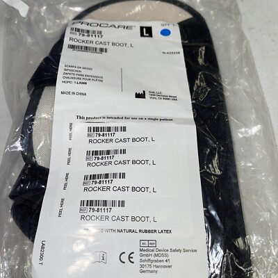 79-81117 Procare Rocker Cast Boot, Size: Large, Black - 1pc - Ships ...