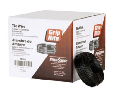 Grip-Rite TW16312EAR 16 Gauge 3.5 Lb. Rebar Tie Tye Wire - Pack of 10 ...