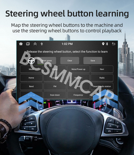 Single Din Car Retractable Screen CarPlay Stereo Radio Bluetooth FM GPS ...