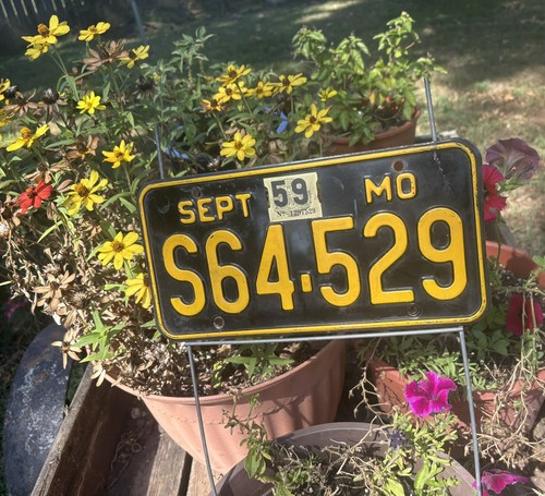 1959 Missouri License Plate # S64-529 | eBay