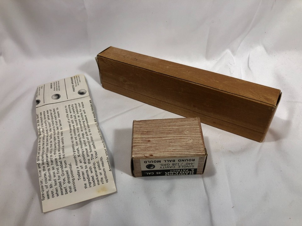 THOMPSON CENTER ARMS CO. 440 (45 cal.) SINGLE CAVITY RB MOLD + HANDLES ...