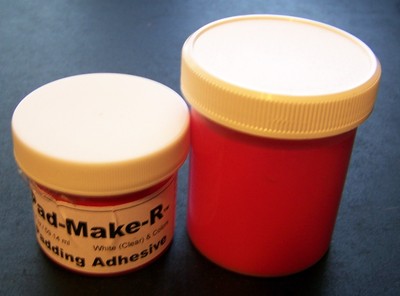 4 ozs Red Pad Glue Notepads Free Shipping, How-To Info & Gift pads4u | eBay