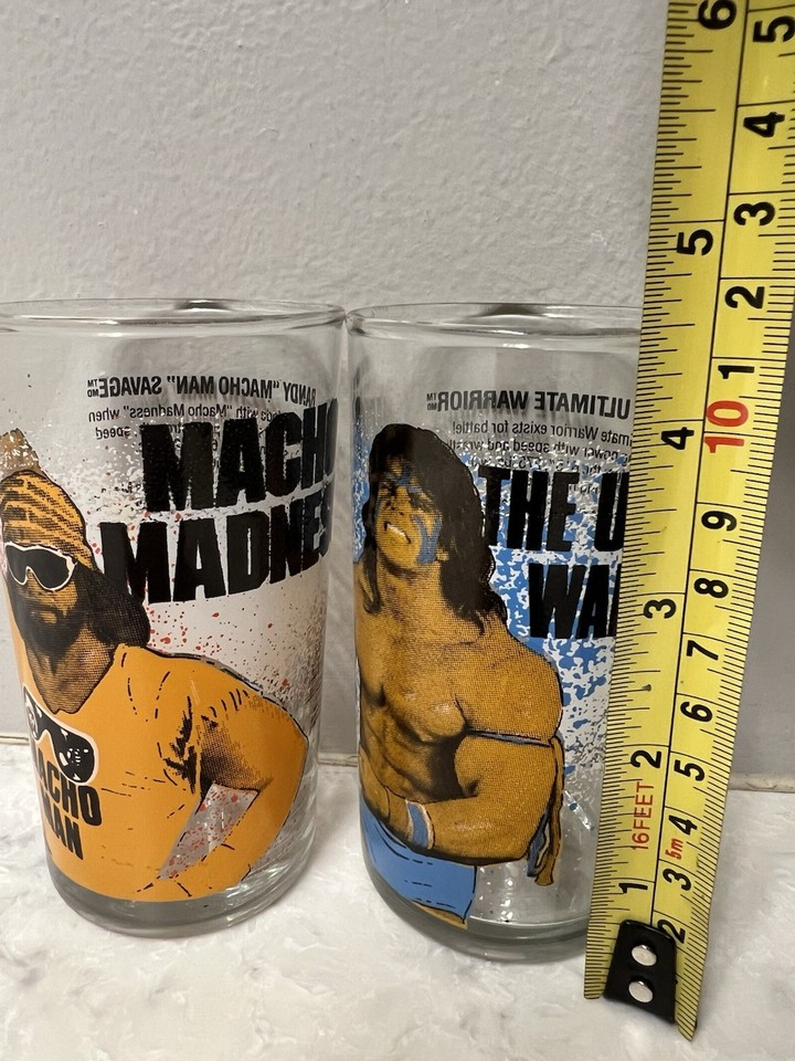 WWF WWE Cup Ultimate Warrior Macho Man Randy Savage Hulk Hogan ...