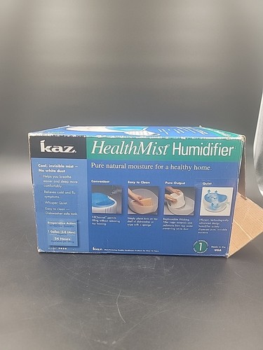 Kaz HealthMist Humidifier Model 3020 Cool Mist 3.8L Capacity Air Filter ...