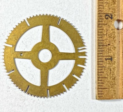 Antique Clock Movement Count Wheel (50.67mm Dia, 8.35mm Inner Dia ...