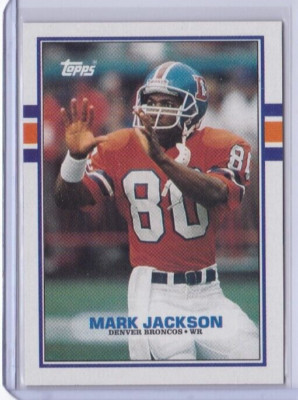 1989 TOPPS FOOTBALL #242 MARK JACKSON DENVER BRONCOS (ID89) | eBay