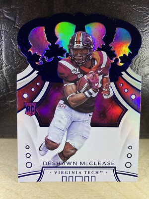 2020 Crown Royale Draft Picks Blue Die Cut Deshawn McClease #60 ...
