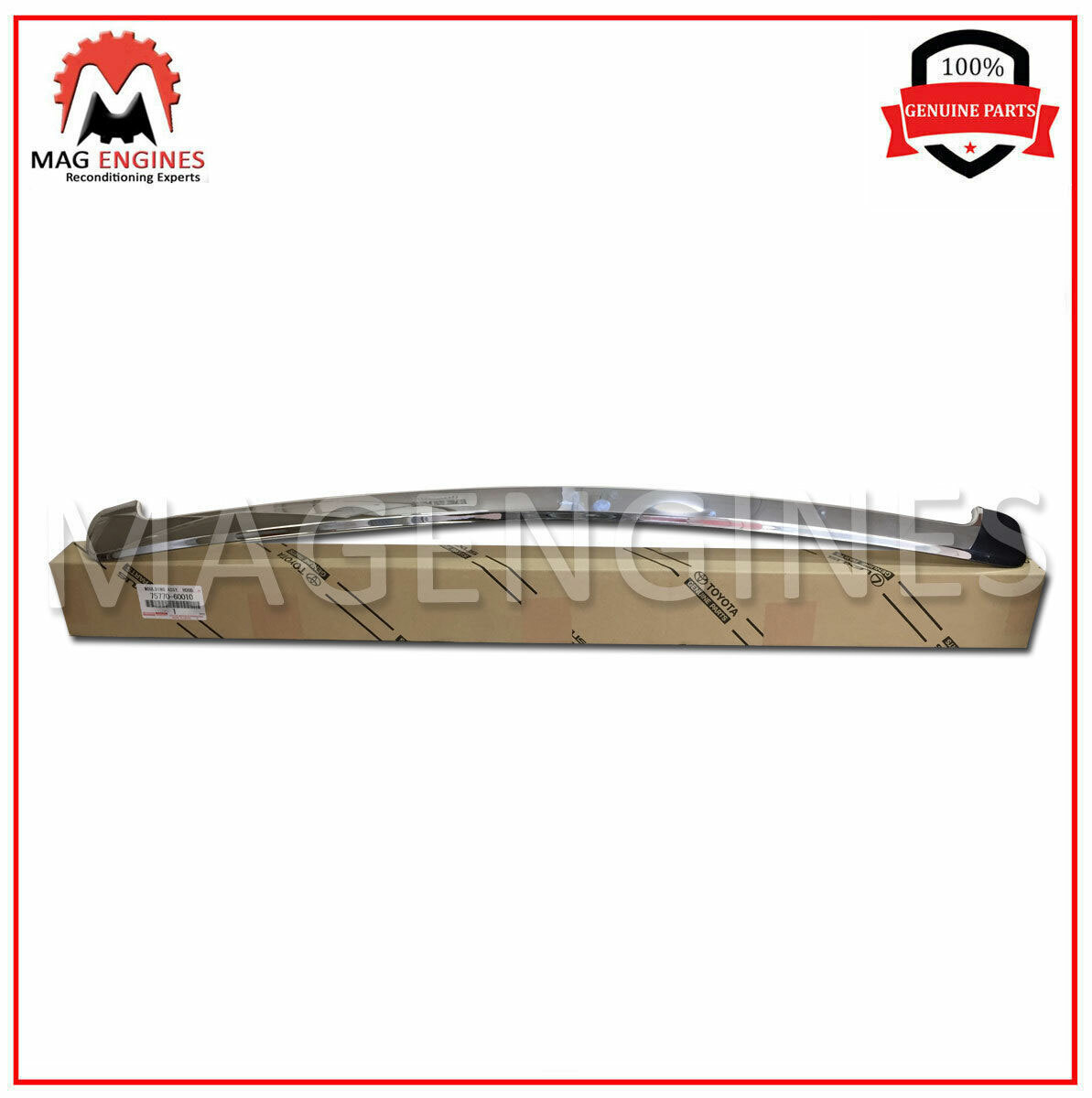 75770-60010 GENUINE OEM FRONT HOOD MOULDING ASSY FOR LAND CRUISER PRADO ...