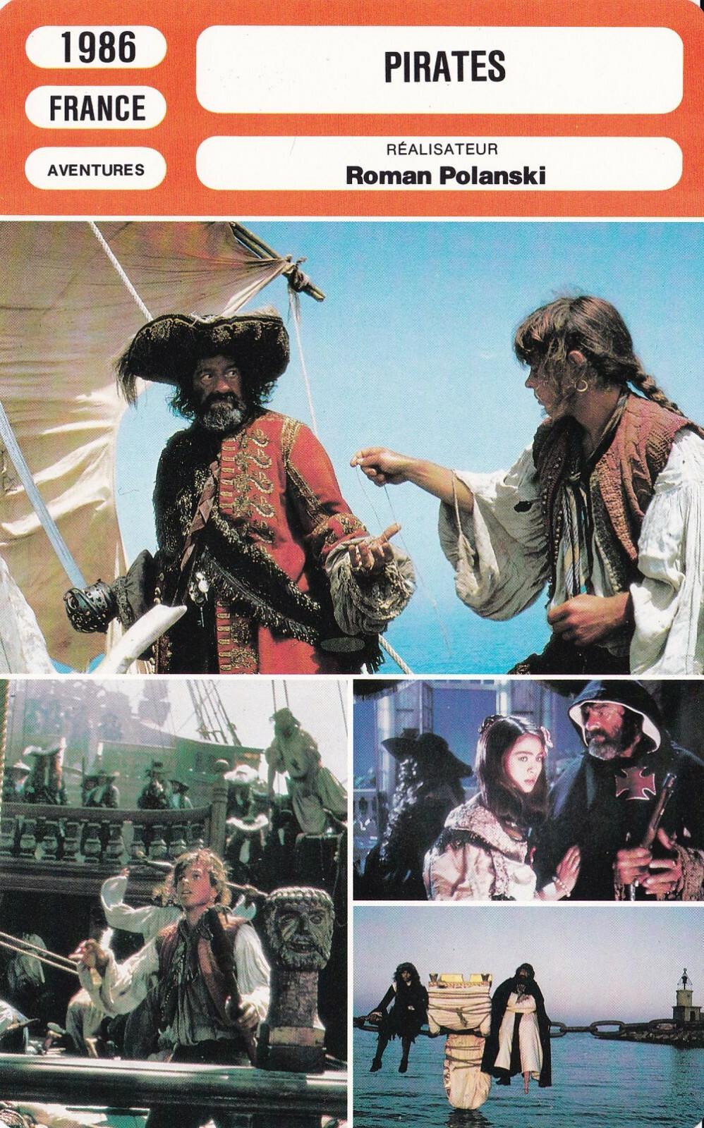 FICHE CINEMA : ROMAN POLANSKI - PIRATES - 1986 | eBay