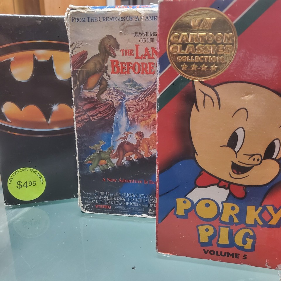 LOT OF 5 UAV VHS CARTOON CLASSICS COLLECTION POPEYE CASPER PORKY PIG | eBay