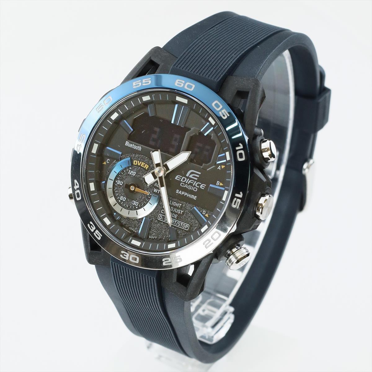 CASIO EDIFICE ECB-40YNP-1AJF Navy Nighttime Drive Series Men's Watch ...