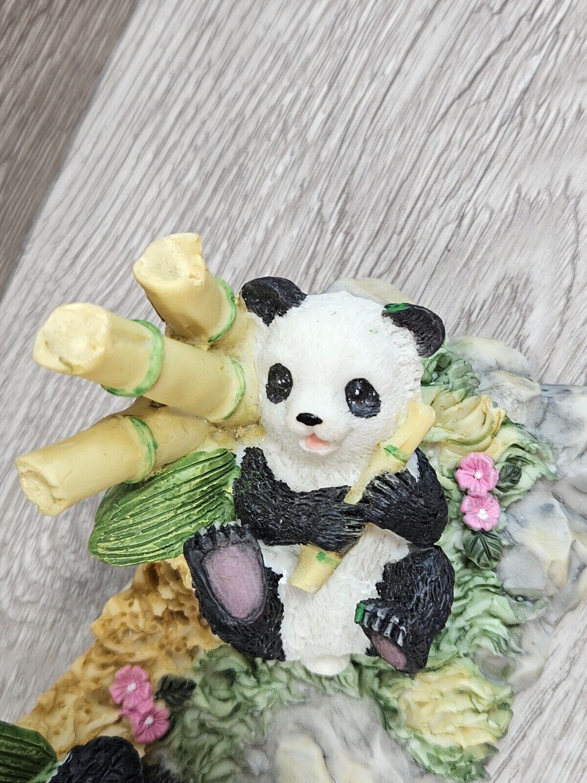 Vintage Panda Bear Clock Ornament Decorative Collectible Decoration 6 ...