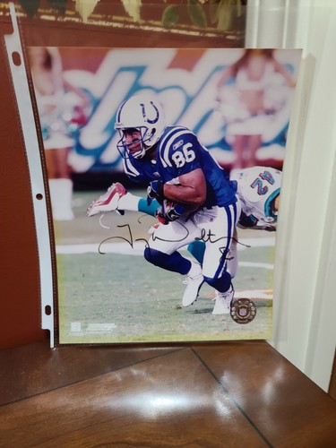 INDIANAPOLIS COLTS TROY WALTERS # 86 AUTOGRAPED PHOTO 8 X 10 IN PERSON ...