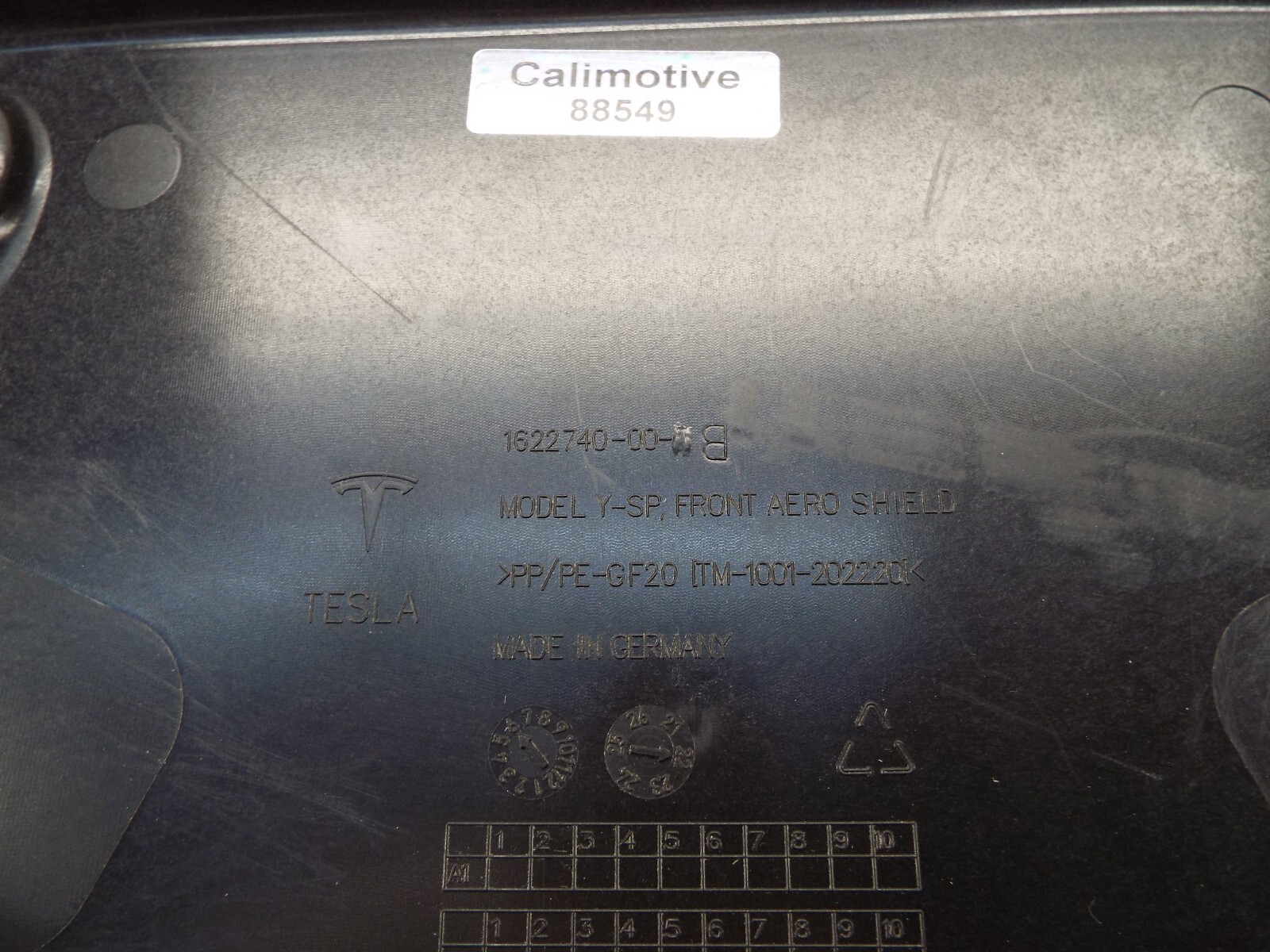 2023 Tesla Model Y Front Aeroshield Splash Shield 1622740-00-B | eBay