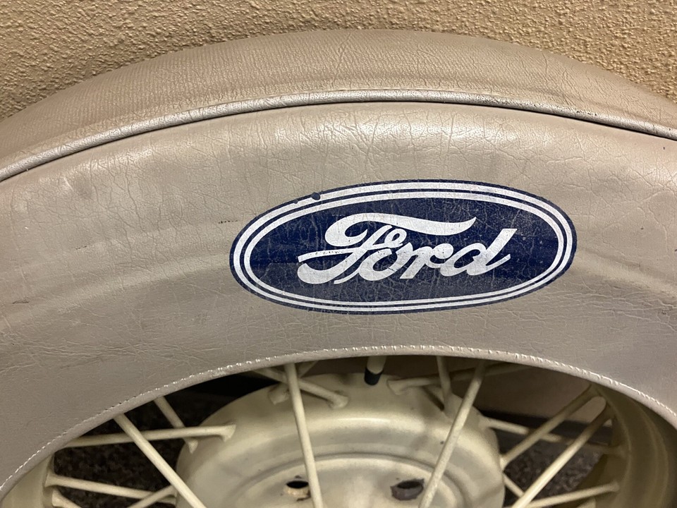 Spare Tire Cover For 1930-1931 Model A Ford -Ford Script- Free USA ...
