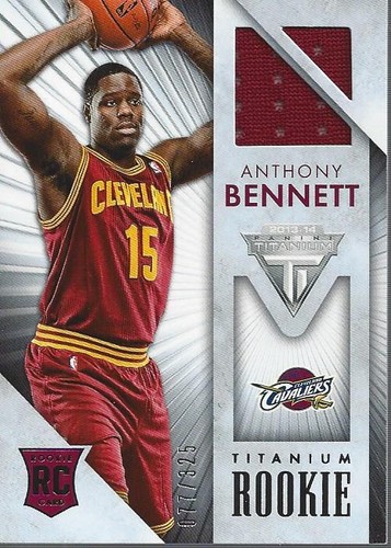 2013-14 Panini Titanium Rookie Jerseys #61 Anthony Bennett Jersey /325 ...