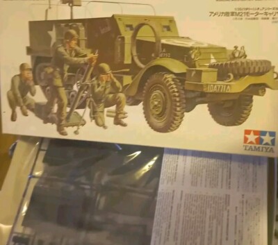 1/35 Tamiya US M21 Mortar Carrier Halftrack Plastic Model Kit SEALED ...