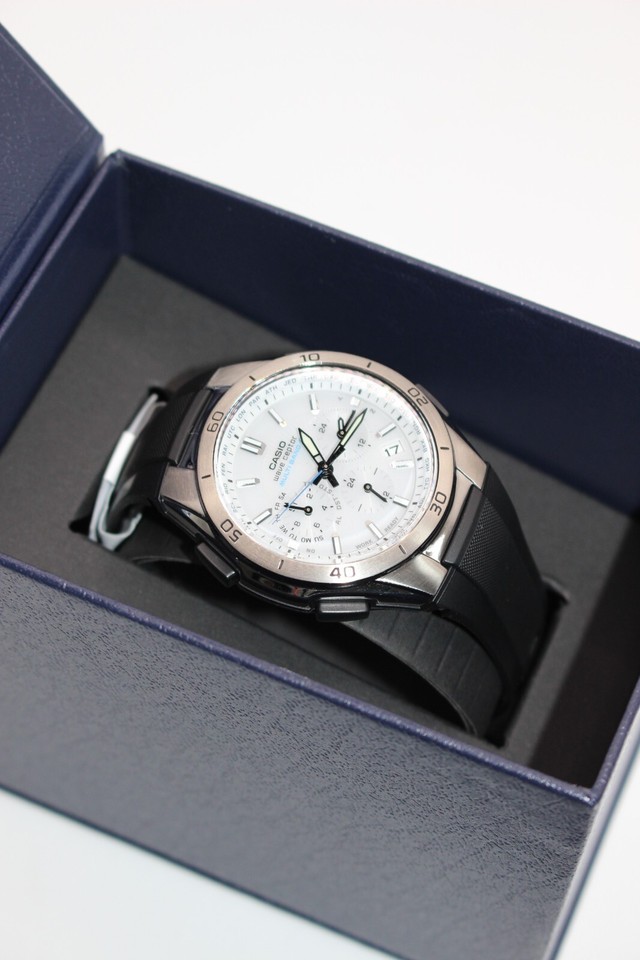 CASIO WAVE CEPTOR WVQ-M410-7AJF White Tough Solar Men's Watch New in ...