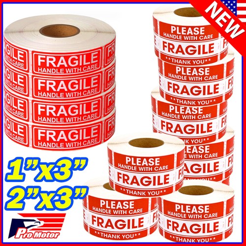 Bulk Lot Fragile Label Stickers Roll Please Handle With Care Mailing 2 ...