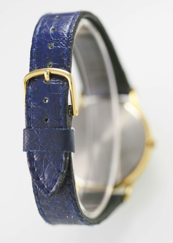 Jemis Unisex Watch White Stainless Steel Gold Leather Blue Water Res ...