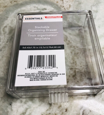 Storage Essentials Stackable Organizing Drawer:5x5 .43x1 inch ...