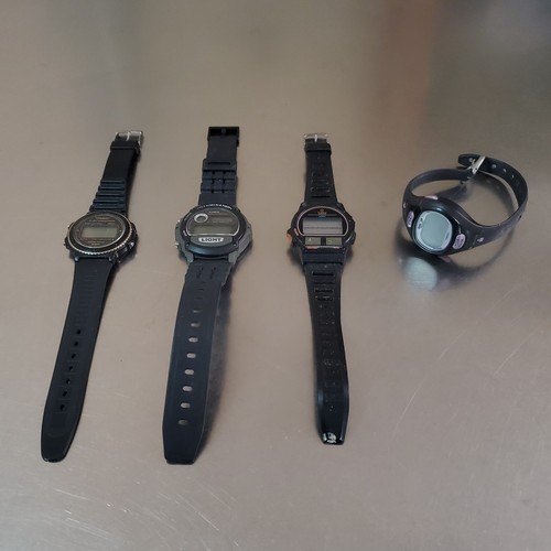 Vintage Timex & Casio Digital Watch Lot of 4: Ironman, Triathalon ...