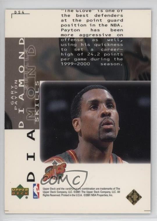 2000-01 Upper Deck Black Diamond Diamond Skills Gary Payton #DS4 HOF | eBay