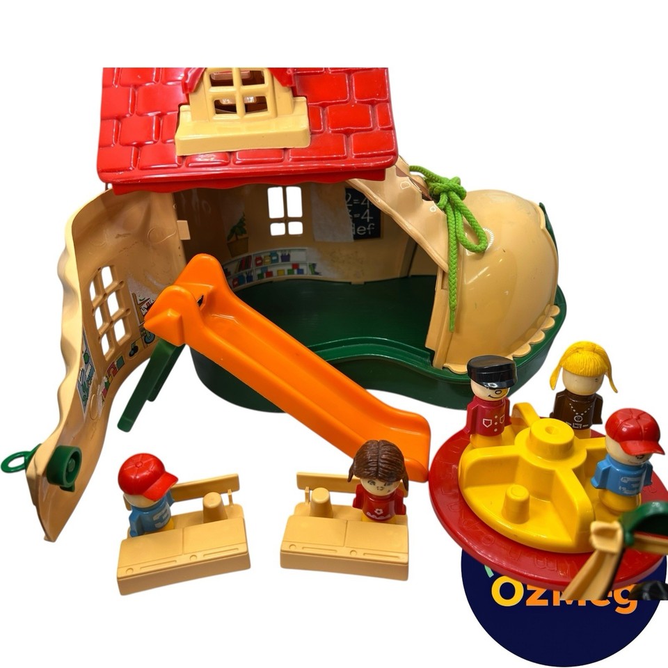 Vintage 1980s Matchbox Boot School House with Figures + Accessories ...