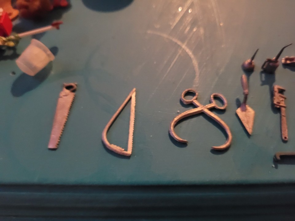 EARLY 1900s ARCADE CARPENTER SET MINI NICKEL PLATED TOOLS | eBay