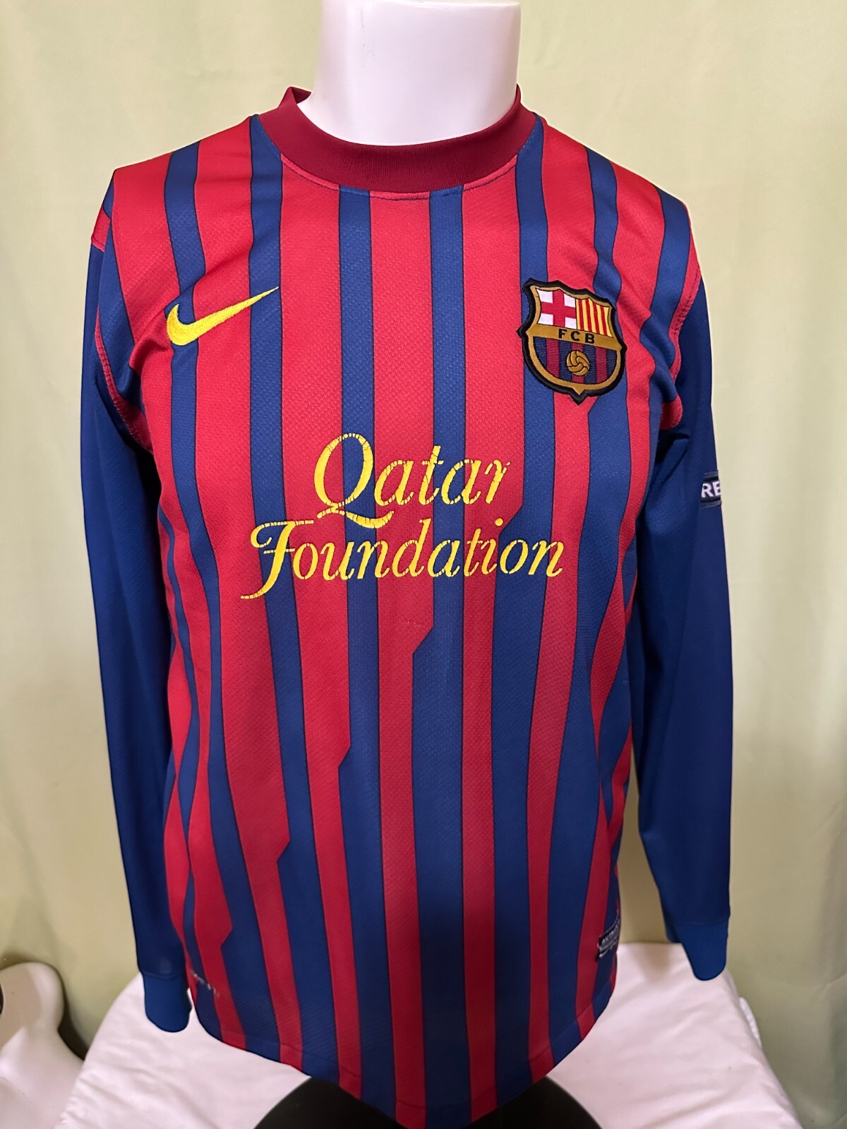 FC Barcelona FCB Nike Dri Fit Men's Blue Red Football Jersey Shirt ...