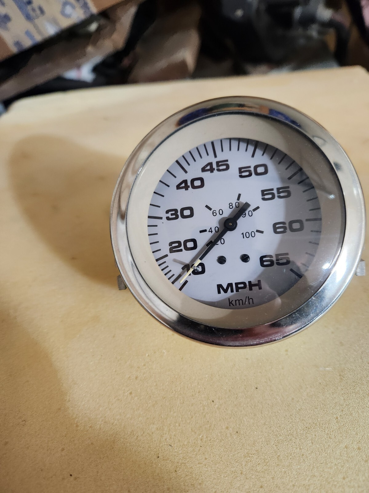 Teleflex Boat Speedometer Gauge 59713 | 3 1/4 Inch Silver White | eBay