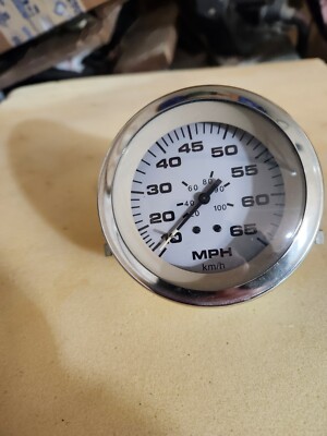 Teleflex Boat Speedometer Gauge 59713 | 3 1/4 Inch Silver White | eBay