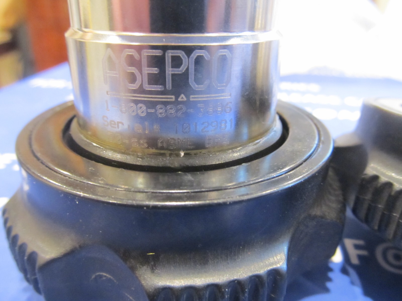 Asepco 1/2" Manual Actuator, 316 Stainless Steel, New Unused Surplus | eBay