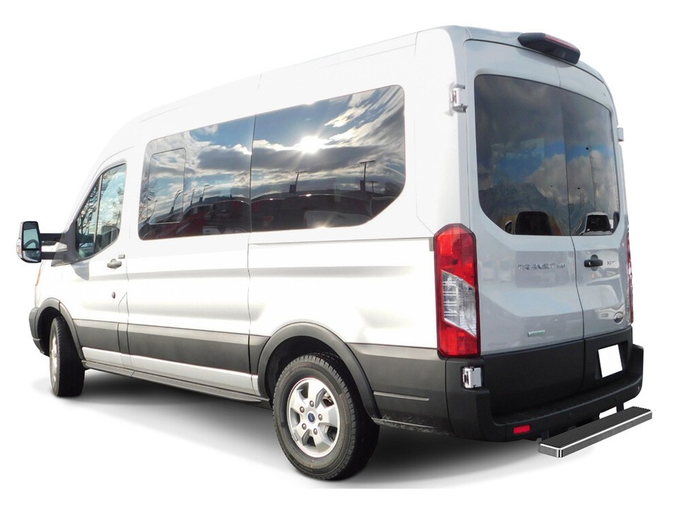 APS Rear Step Bar Side Step 5in Silver Fit Ford Transit Full Size Van ...