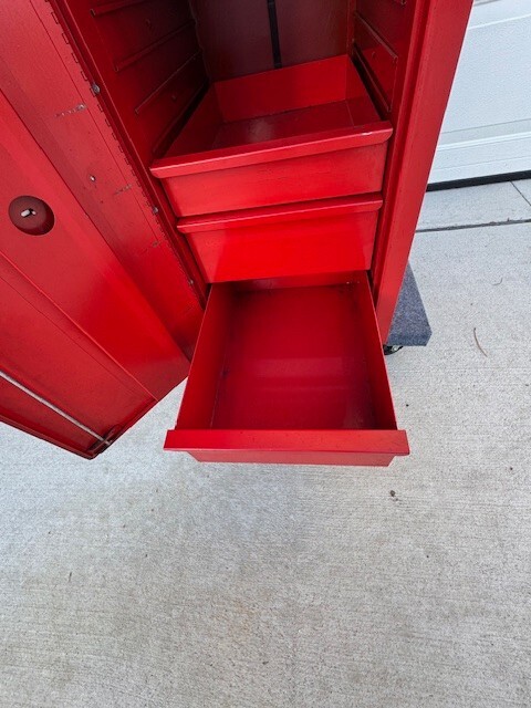 Vintage Snap On Tools KR289 Side Hanging Cabinet Box 1985 With 2 Keys ...