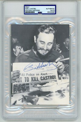 Fidel Castro ~ Signed Autographed Assassination Attempt Newspaper ~ PSA ...