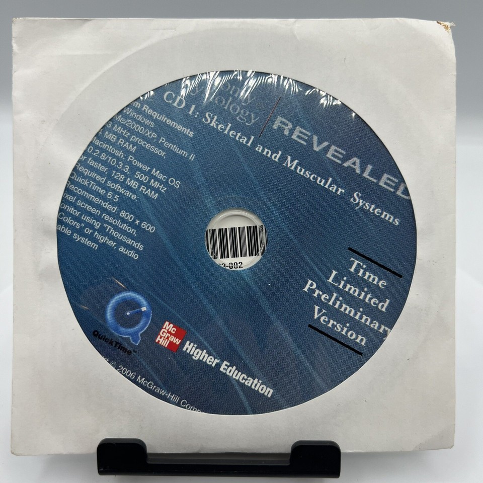 Anatomy Physiology CD-ROM Windows & Mac New | eBay