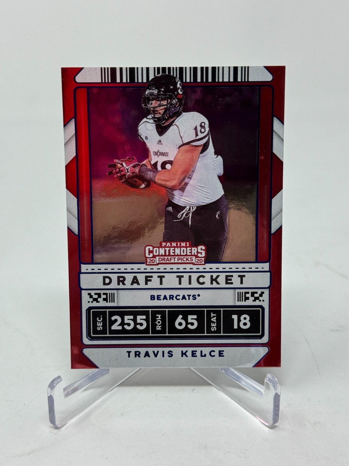 2020 Contenders Football Travis Kelce Draft Ticket Blue Foil Card #99 ...