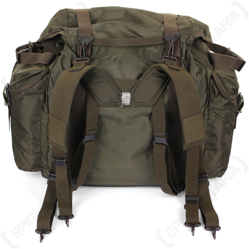 Original Austrian Olive Drab Rucksack - Army Surplus Backpack Bag ...