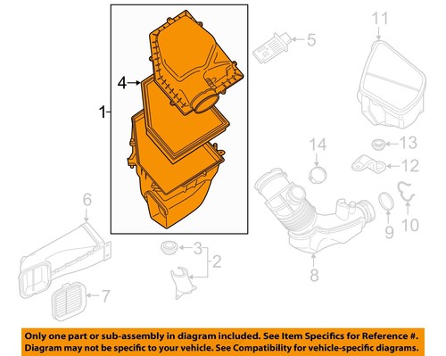 BMW OEM 2018 X3 2.0L-L4 ENGINE-Air Cleaner Assembly 13718620473 | eBay
