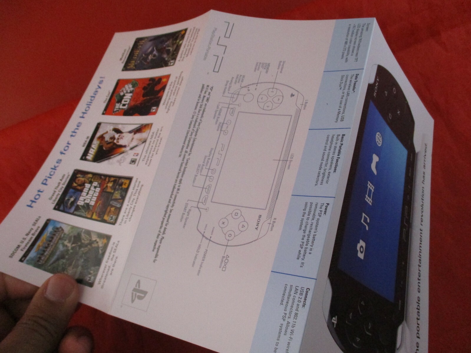 Sony PlayStation Portable PSP Console System E3 Advertising Flyer ...