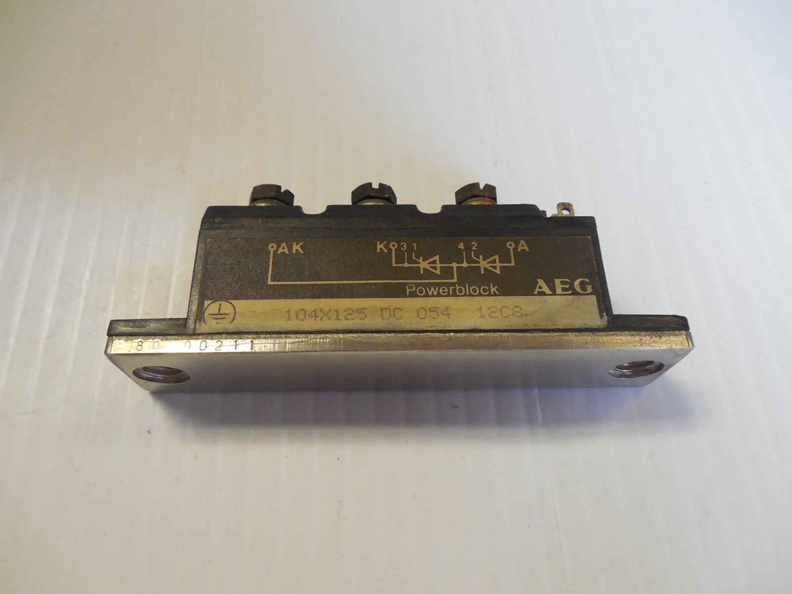 AEG THYRISTOR DIODE 104X125 DC 054 104X125DC054 12C8 | eBay