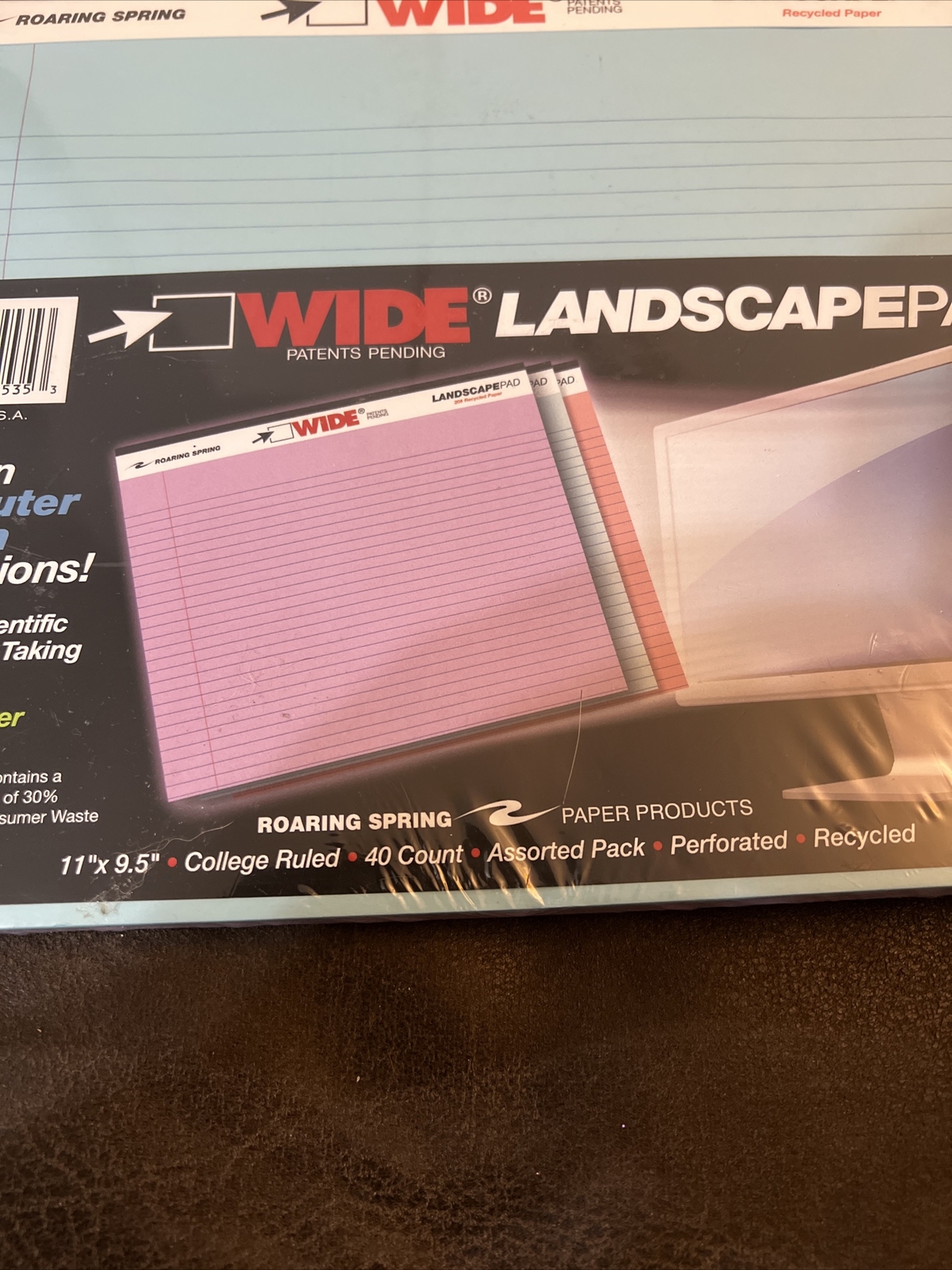 Roaring Spring Paper Company 74535 11" X 9.5" Wide Landscape Pad ...