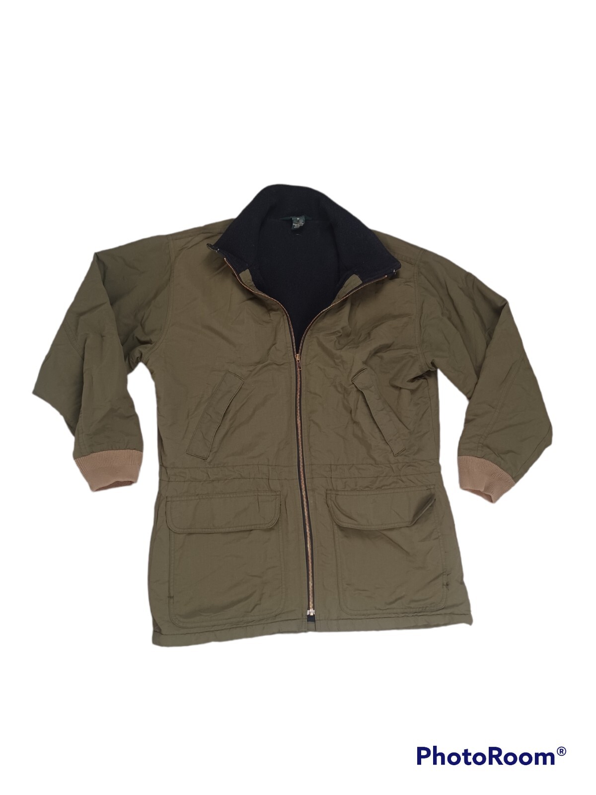 Men's Vintage J Crew Full Zip Jacket SZ Medium USA Made Fleece Lined ...