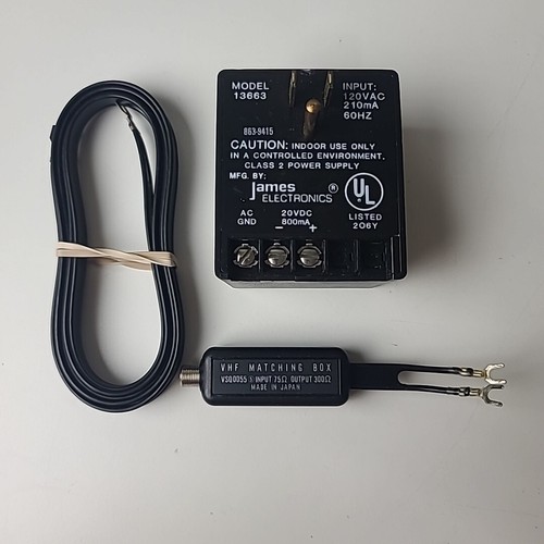 Used James Electronics 20VDC 800mA Power Supply Model 13663 - Class 2 ...