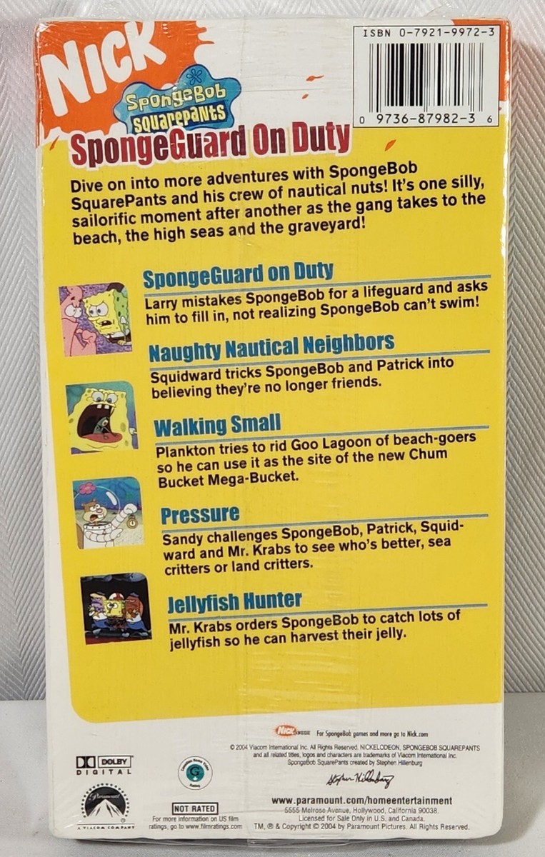 Spongebob Spongeguard Op Dienst Vhs SpongeBob Schwammkopf | Staffeln