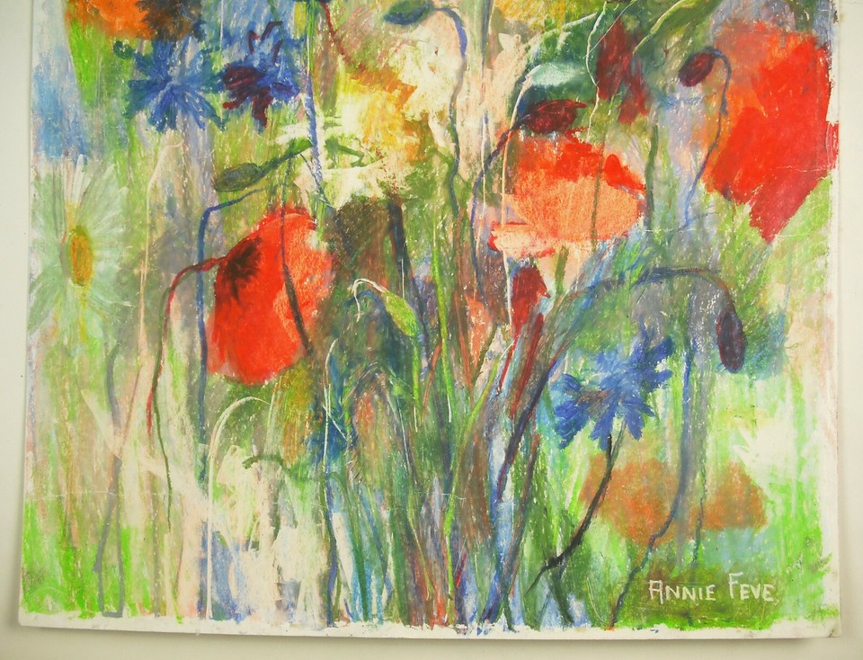 Annie Feve fleurs marguerites et coquelicots daisies & poppies flowers ...